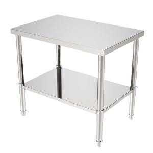 UBesGoo 36" Stainless Steel Work Table, Heavy Duty Workbench Industrial ...