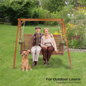 UBesGoo 4.5ft Porch Swing with Cup Holder and Chains,Hanging Chair ...