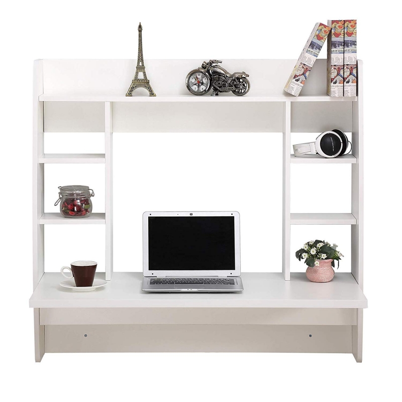 UBesGoo White Home Floating Computer Wall Mounted PC Laptop Desk w ... UBesGoo White Home Floating Computer Wall Mounted PC Laptop Desk w ...