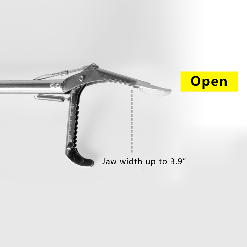 Ktaxon Foldable Stainless Steel Snake Clamp 100cm Snake Catcher Silver ...