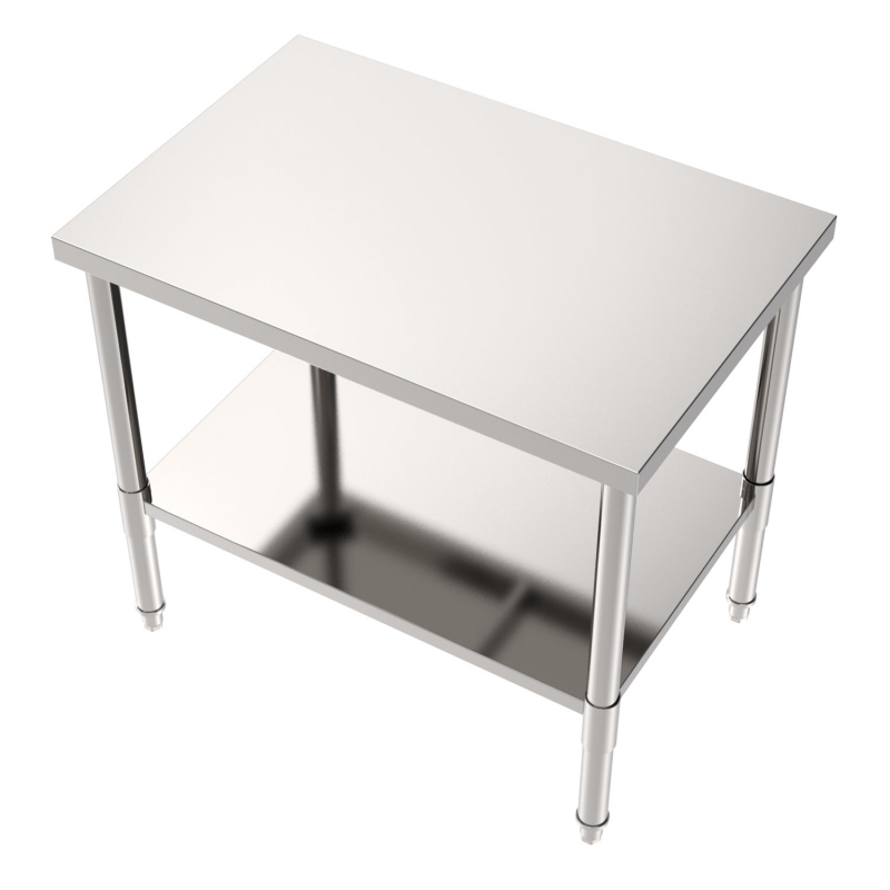 UBesGoo 36" Stainless Steel Work Table, Heavy Duty Workbench Industrial ...