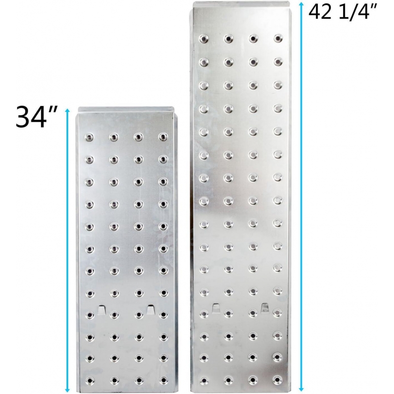 UBesGoo 15.5 feet Aluminum Folding Scaffold Ladder, 330 lbs Capacity ...