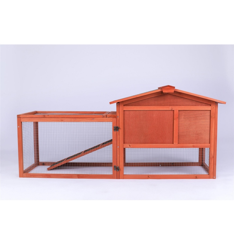 UBesGoo Wooden Outdoor Large Rabbit House Rabbit Hutch Bunny House with ...